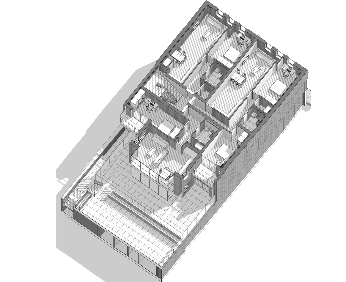 9 Self Contained Flats with 2 Commercial Units - D4P Architects